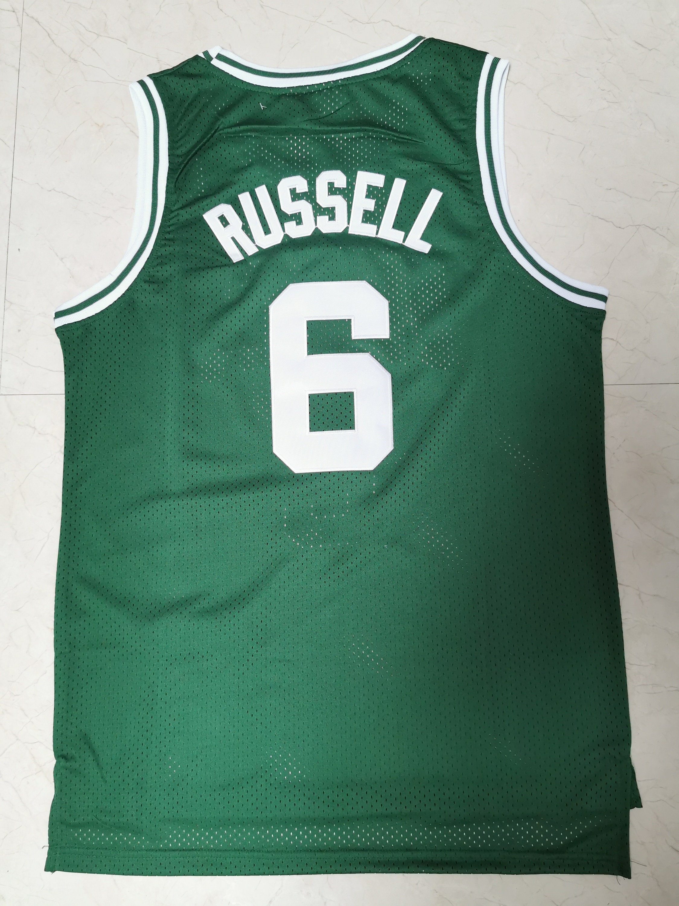 Throwback 6 Bill Russell Jersey Celtics genäht | Etsy