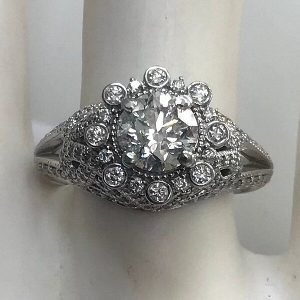 Genuine Diamond Ring - Etsy