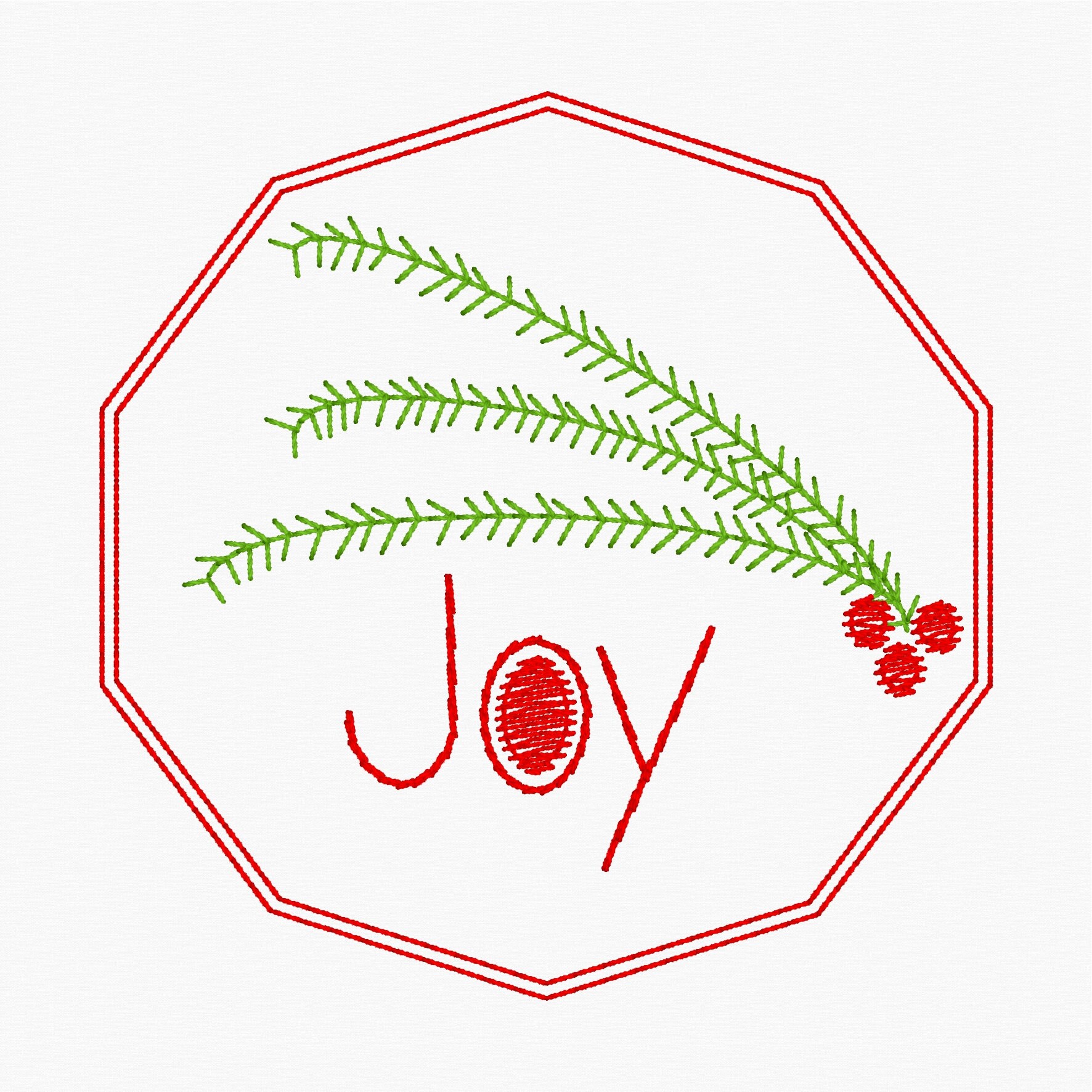 Machine Embroidered Card Design, Holiday Design, Gift Design Idea ...