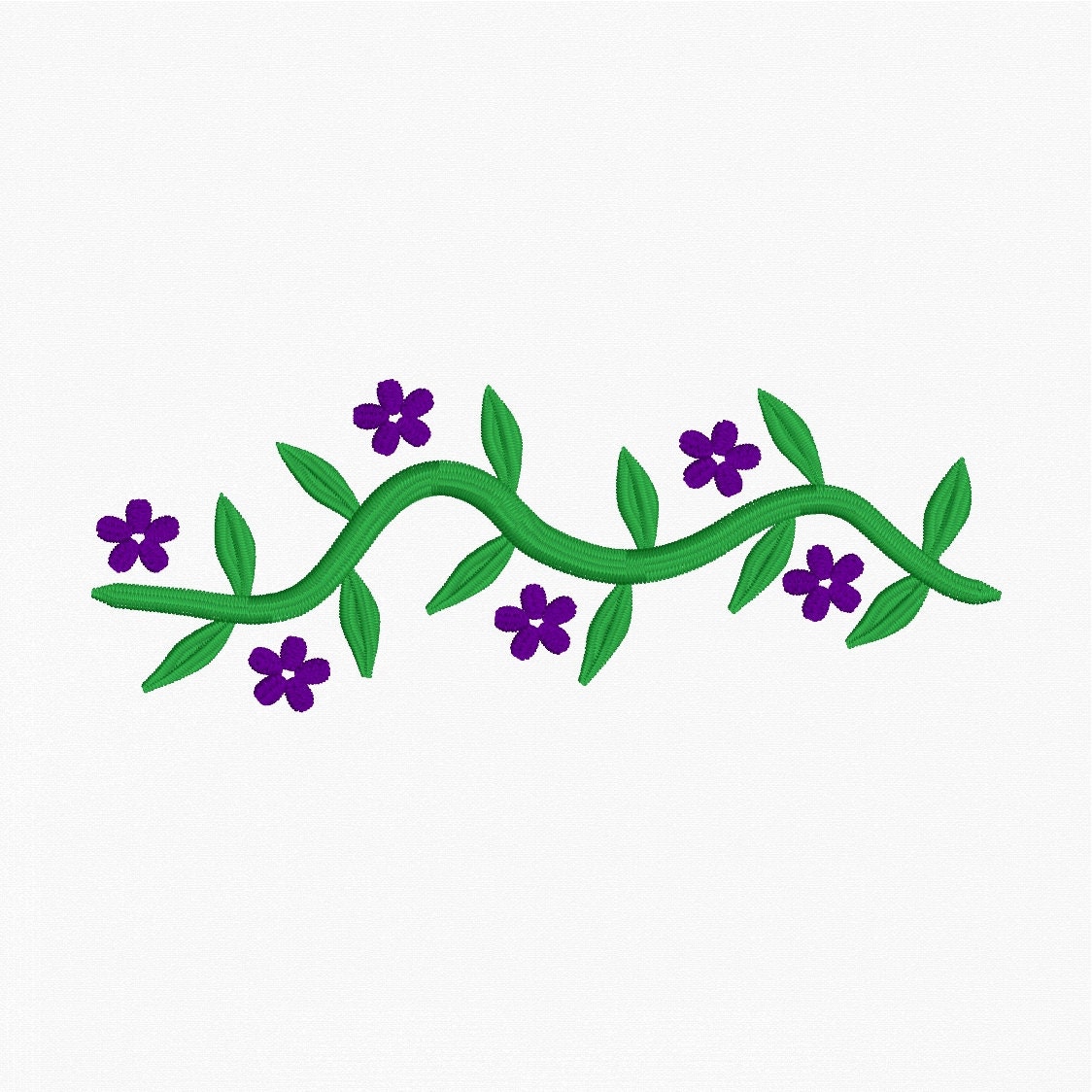 Flower Vine Embroidery Design, Floral Machine Embroidery, Flower ...