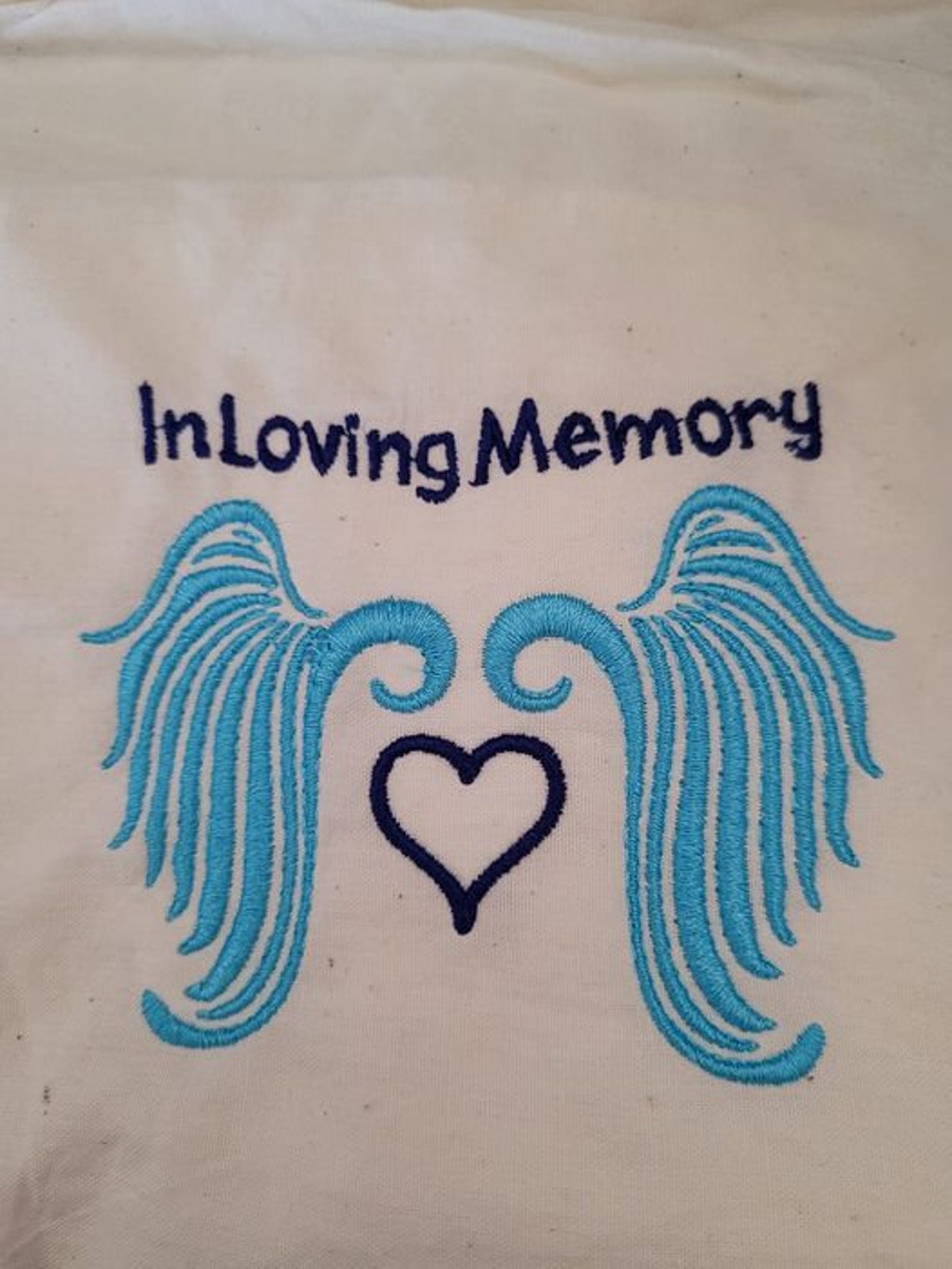 Angel Wings in Loving Memory Embroidery Design Religious - Etsy