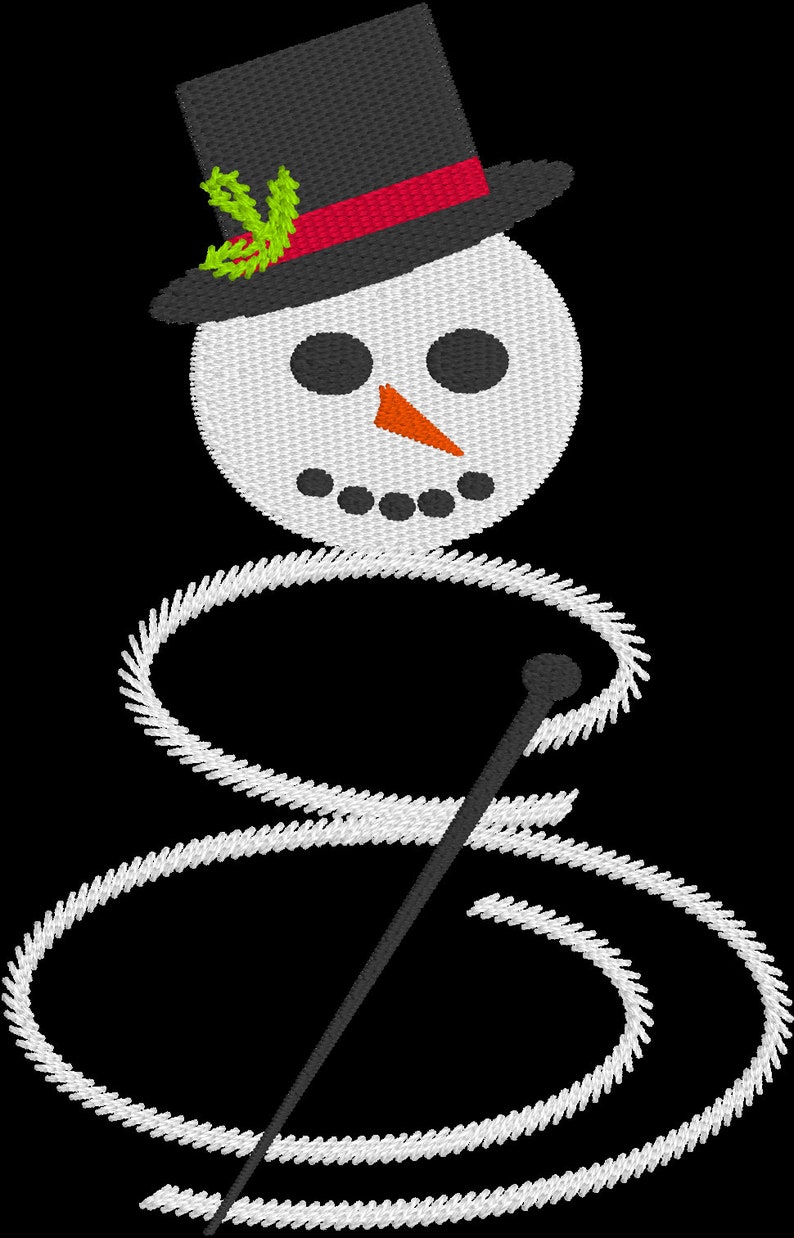 Classy Snowman Embroidery Design, Christmas Design, Machine Embroidery ...