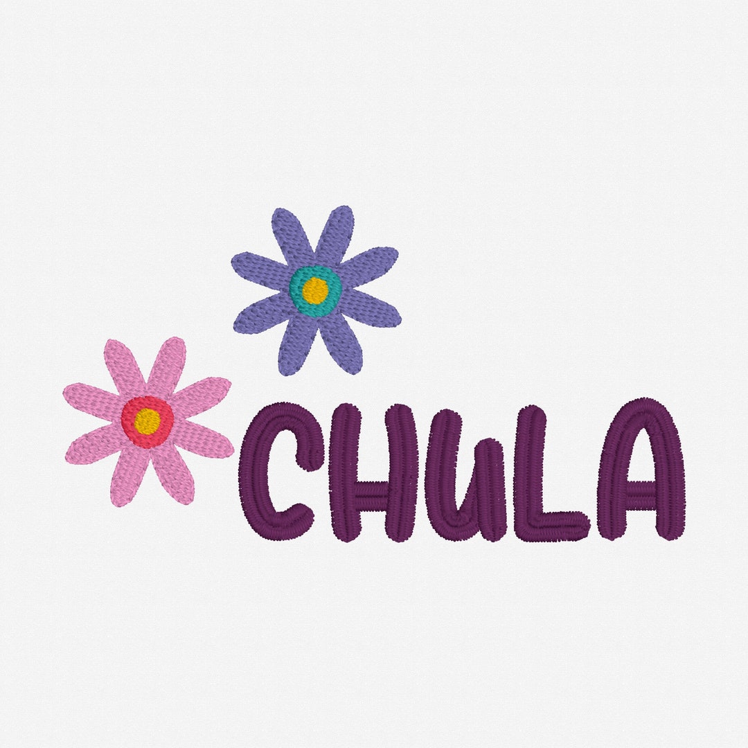 Chula Embroidery Design, Mexican Art Machine Embroidery, Kitchen Towel ...