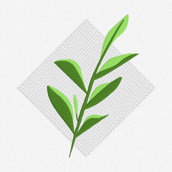 Leaves Embroidery Design Floral Machine Embroidery Foliage - Etsy