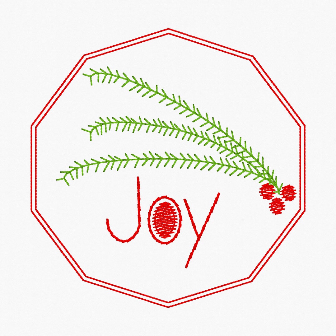 Machine Embroidered Card Design, Holiday Design, Gift Design Idea ...