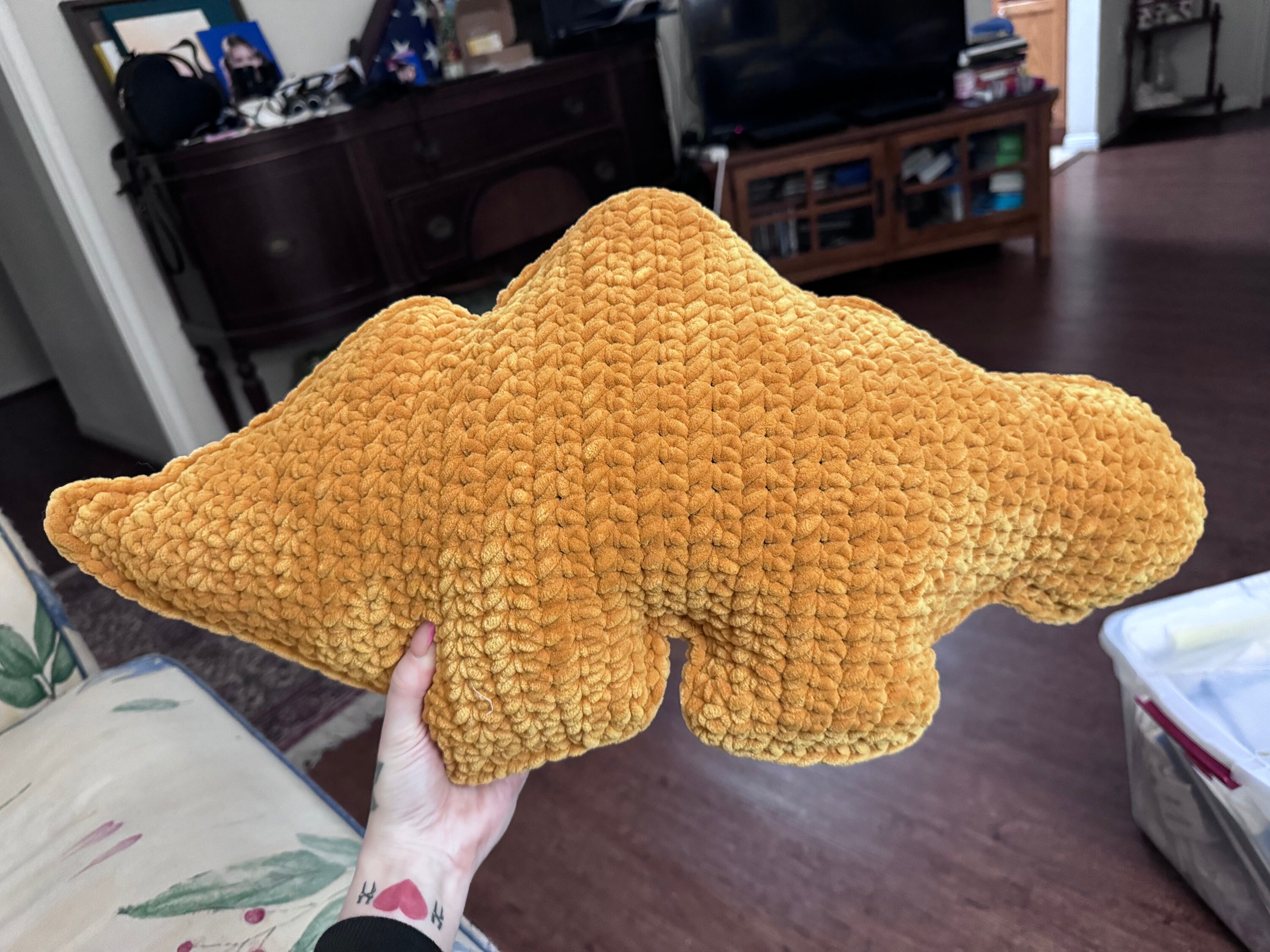 Stegosaurus Dino Nugget Crochet Plush - Etsy