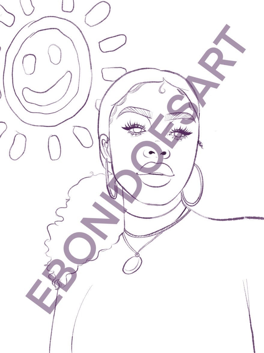 Black Girl Excellence Coloring Page - Etsy