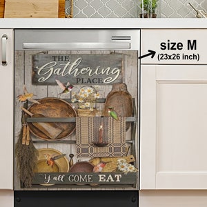 The Gathering Place Farmhouse Hummingbirds Decor Kitchen Dishwasher ...