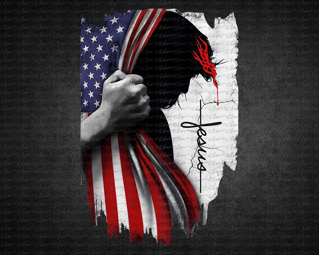 Jesus American Flag, Jesus Lover, Funny Png, Sublimation Design, PNG, Digital, Christmas Png, T ...