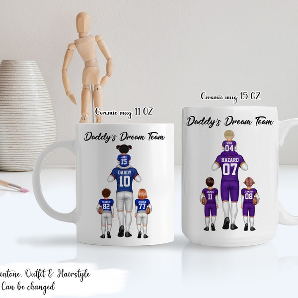 Daddy Dream Team Mug - Etsy