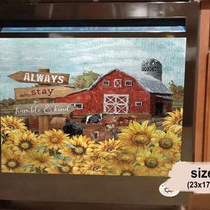 Sunflower Always Stay Humble and Kind Dishwasher Cover, Dishwasher ...