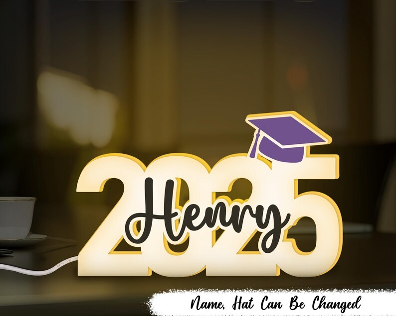 Class of 2025 Graduation Personalized Light Box, Graduation Gift ...