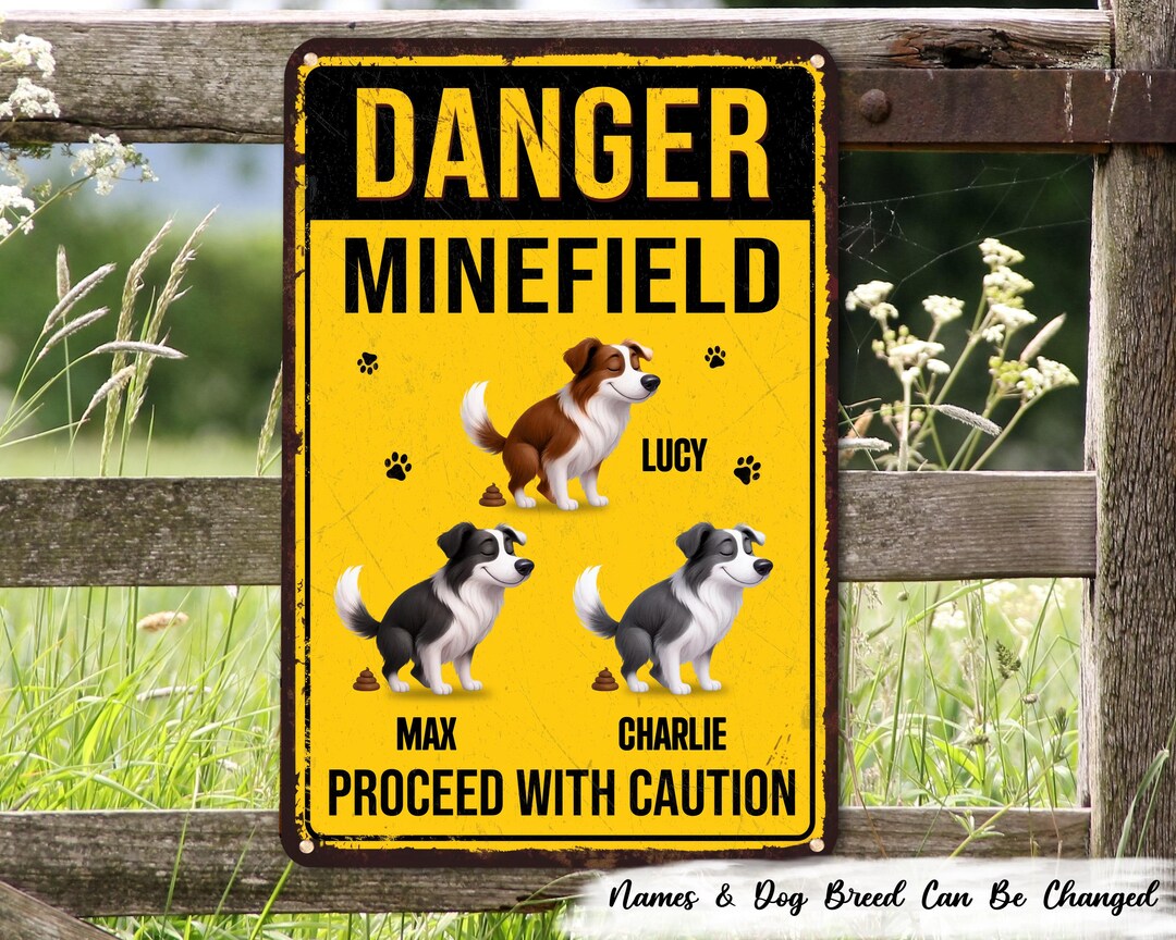 Poop Zone in Progress Custom Home Decor Metal Sign-personalized Gifts ...