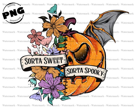 Sorta Sweet Sorta Spooky Png PNG Sublimation Design Funny - Etsy