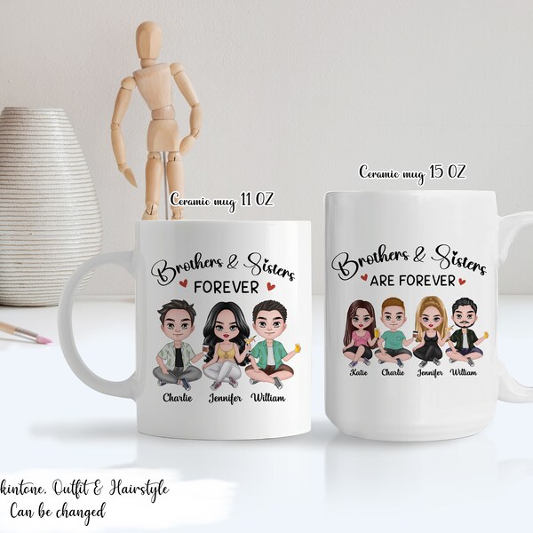 Personalized Siblings Mug - Etsy
