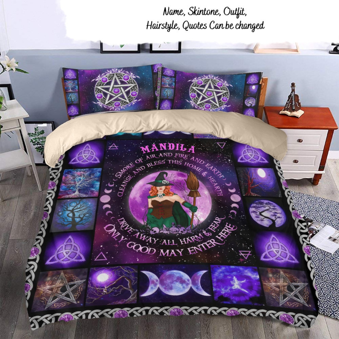 Personalized Witch Quilt Bed Sets - Halloween Gift Idea for Witch ...