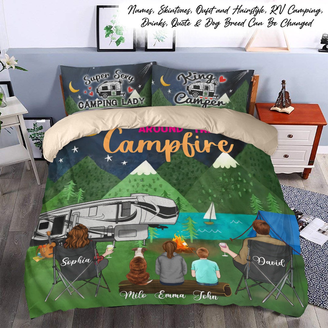 Life is Better Around the Campfire Camping Personalized Camping Quilt ...