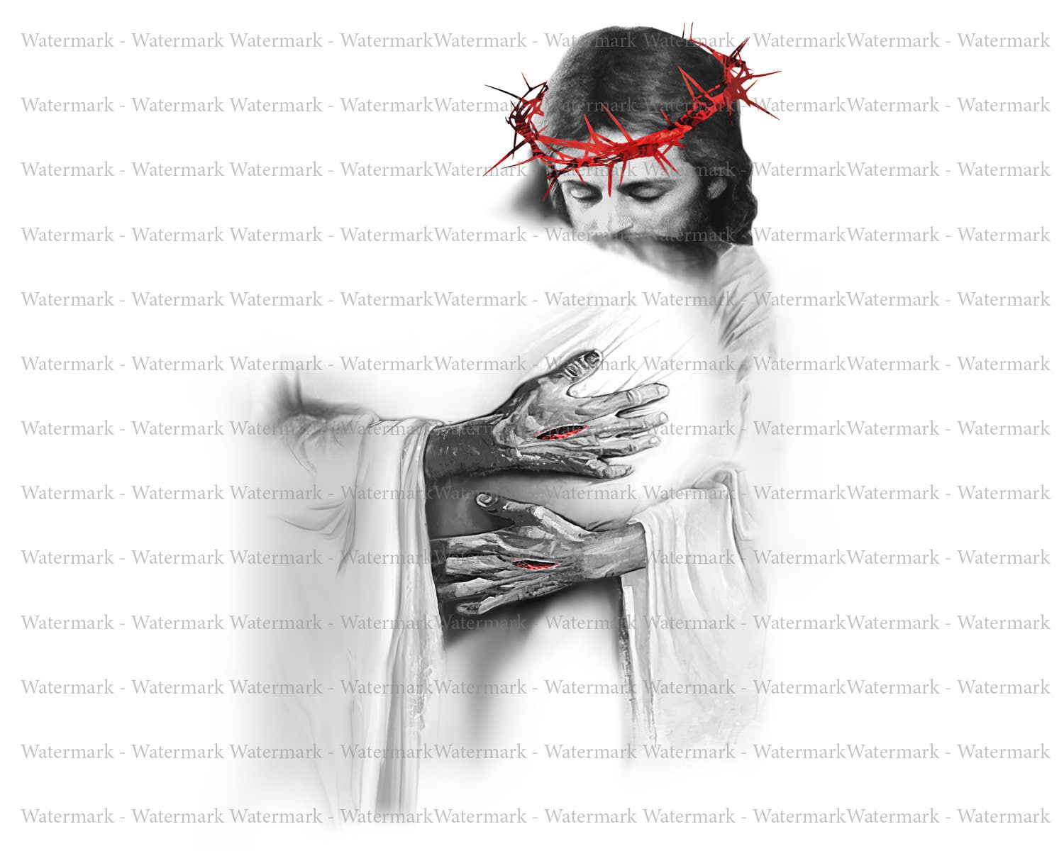 Jesus's Hug in the Arm of God Png Sublimation Design - Etsy