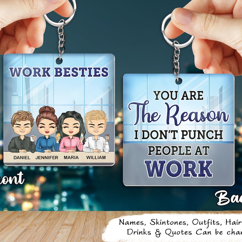 Custom Keychains for Besties - Etsy UK