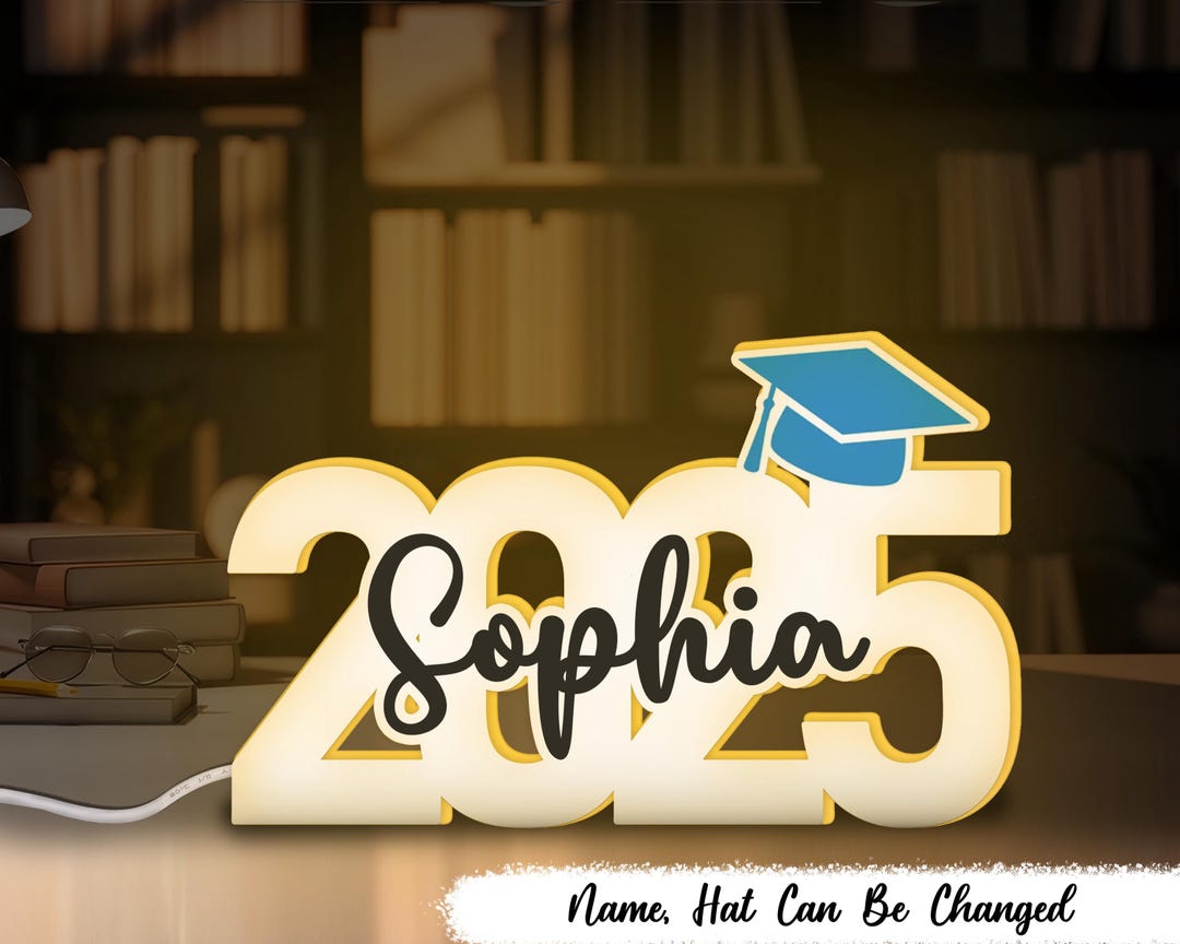 Class of 2025 Graduation Personalized Light Box, Graduation Gift ...