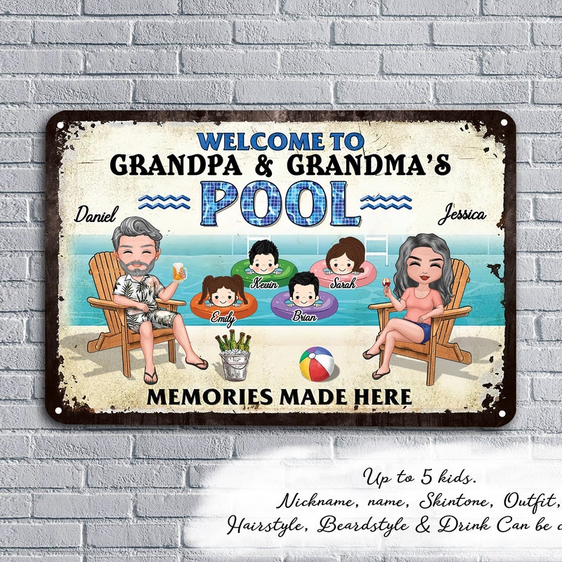 Pool Signs Metal - Etsy