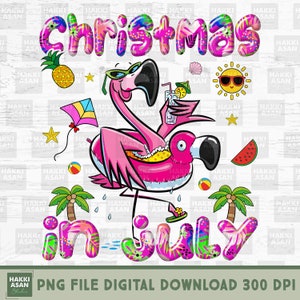 Flamingo Christmas - Etsy