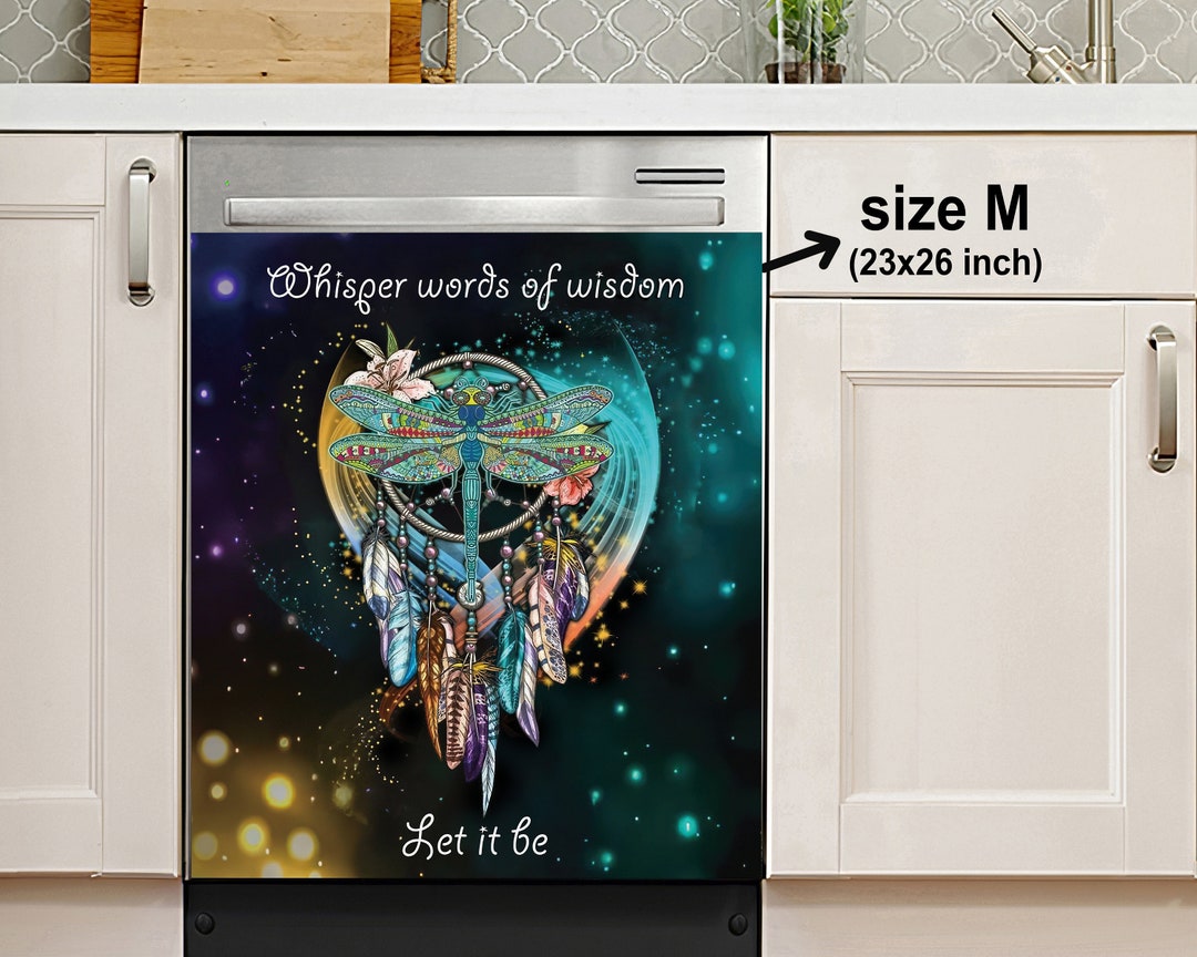 Hippie Dreamcatcher Dragonfly Dishwasher Decal Whisper Words of Wisdom ...