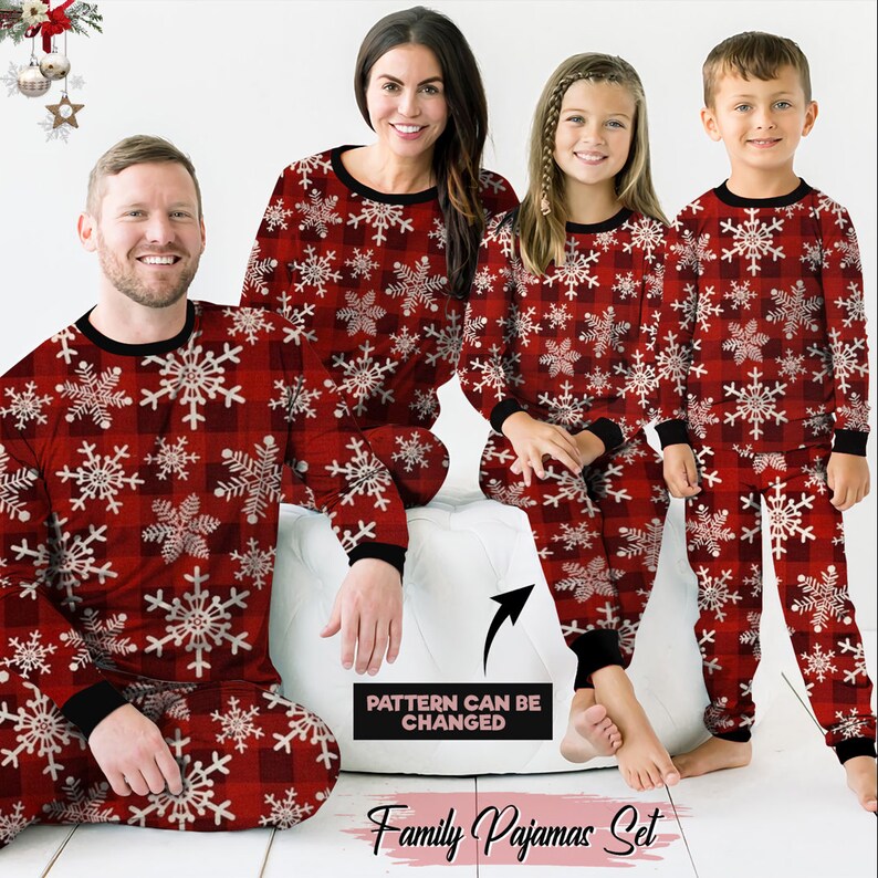 Family Matching Outfit Christmas Custom Christmas Pattern in - Etsy