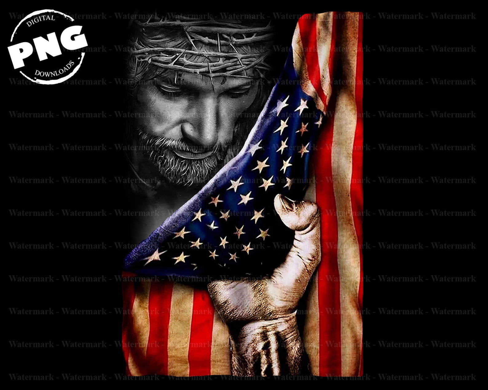 Jesus American Flag, Jesus Lover, Funny Png, Sublimation Design, PNG ...