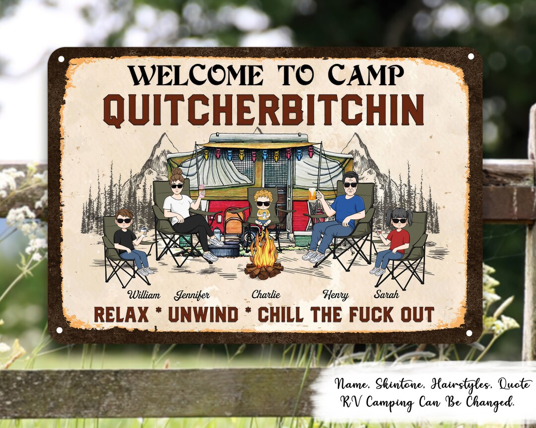 Quitcherbitchin - Grab A Beer, Shut the Hell up - Personalized Metal ...