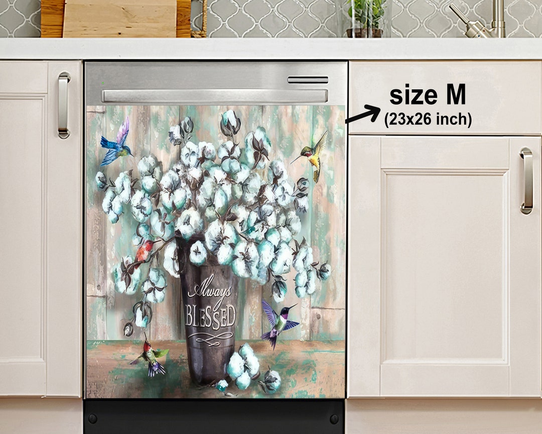 Cotton Farmhouse Always Blessed Decor Kitchen Dishwasher Cover ...
