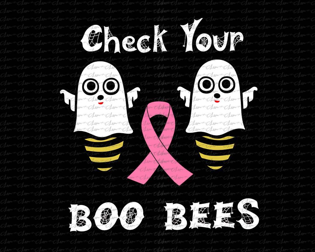 Boo Bees Png, Halloween Boo Bees Breast Cancer Awareness Sublimation ...