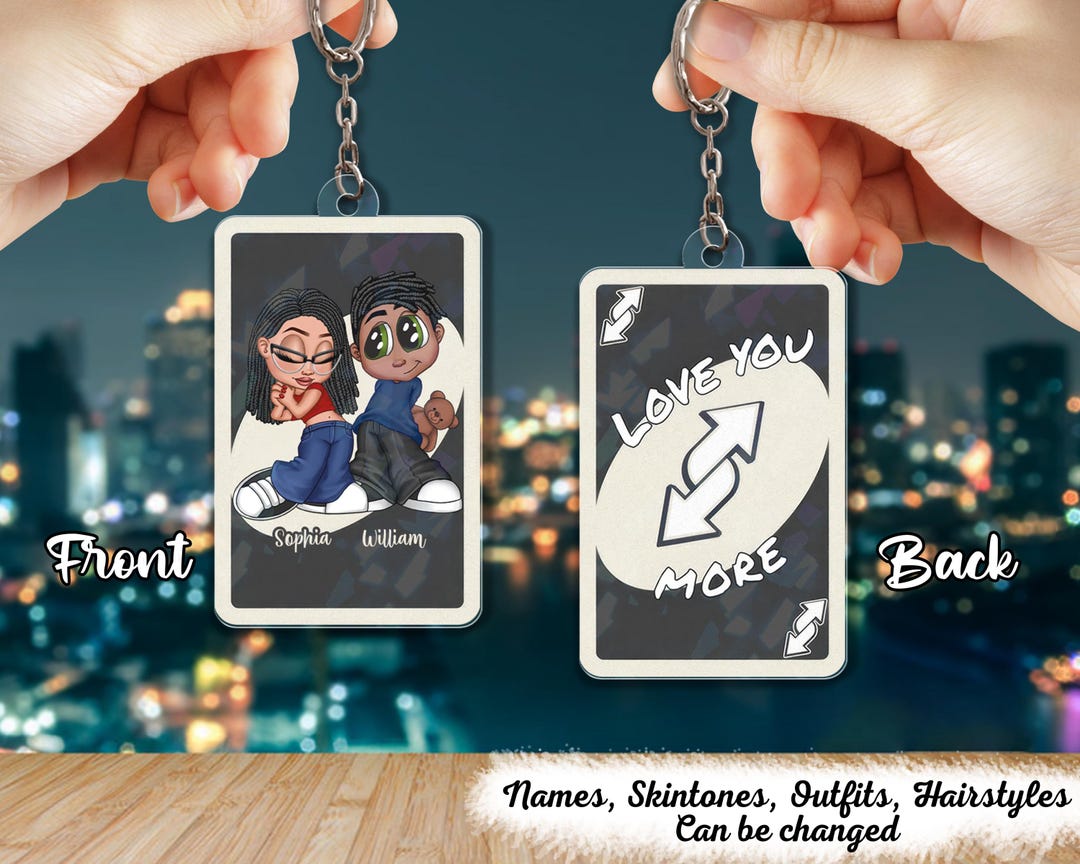 Love You More Game Card Style Y2K Couple - Personalized Acrylic ...