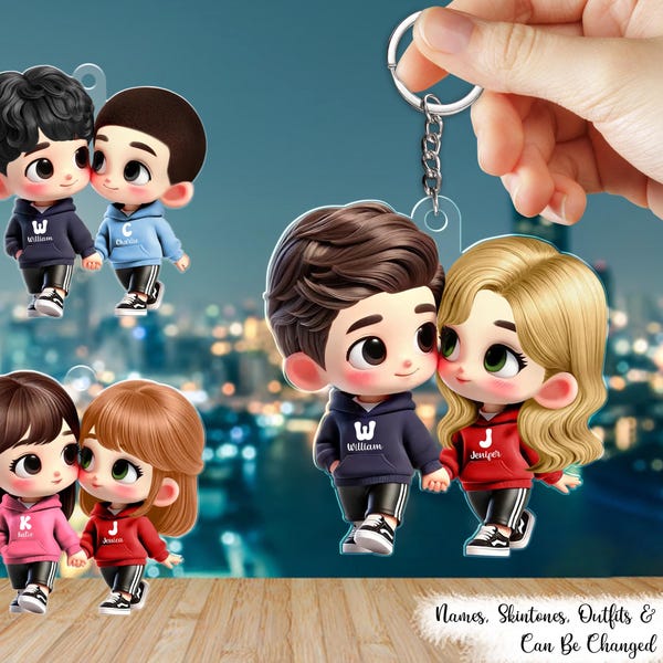 Cartoon Keychain - Etsy