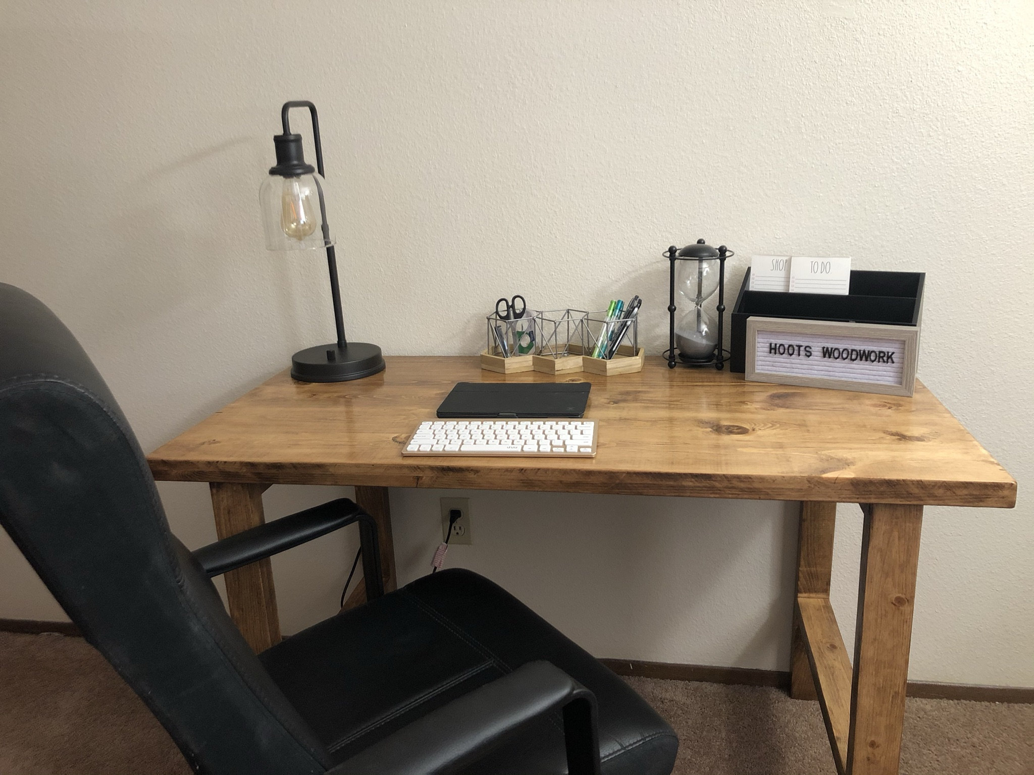 Solid Wood Desk Computer Desk Writing Desk Small Office | Etsy