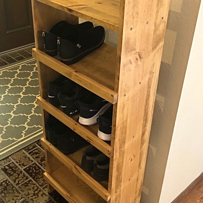 Wooden Shoe Rack - Etsy