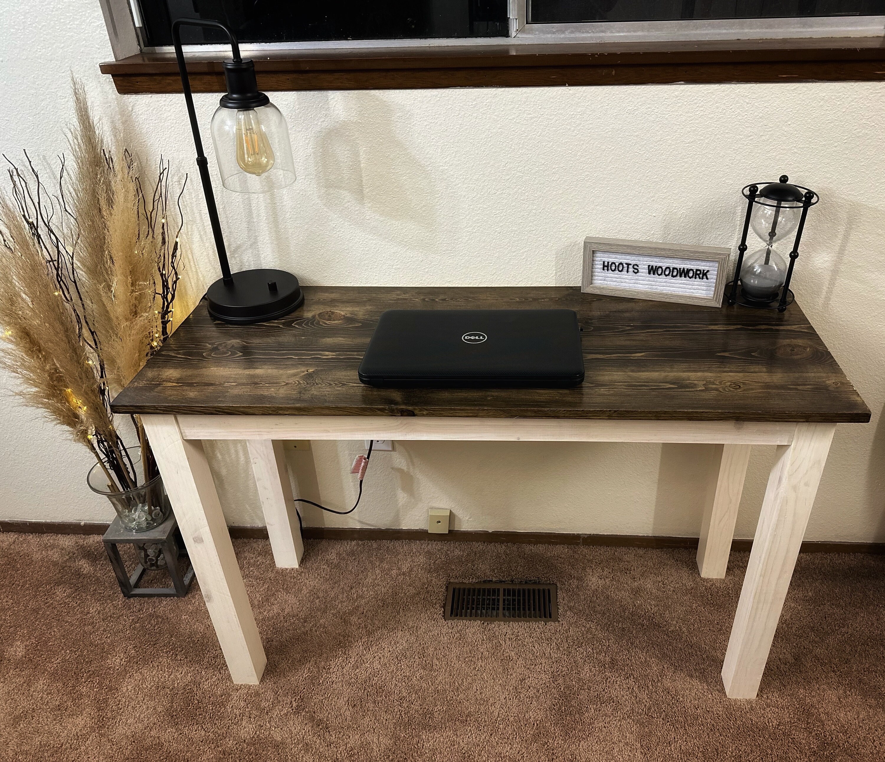 Solid Wood Desk Solid Wood Laptop Desk Writing Desk - Etsy