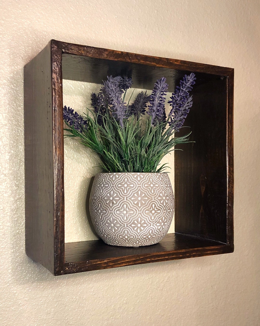Floating Square Shelves|shadow Box | Square Shelves| Floating Cube ...
