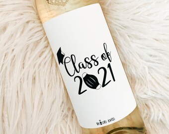8 Mini Champagne Bottle Labels,pairs Well With Graduating Labels ...