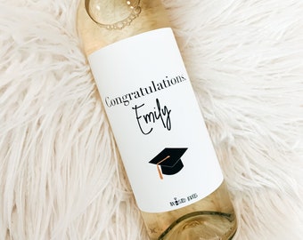 8 Mini Champagne Bottle Labels,pairs Well With Graduating Labels ...
