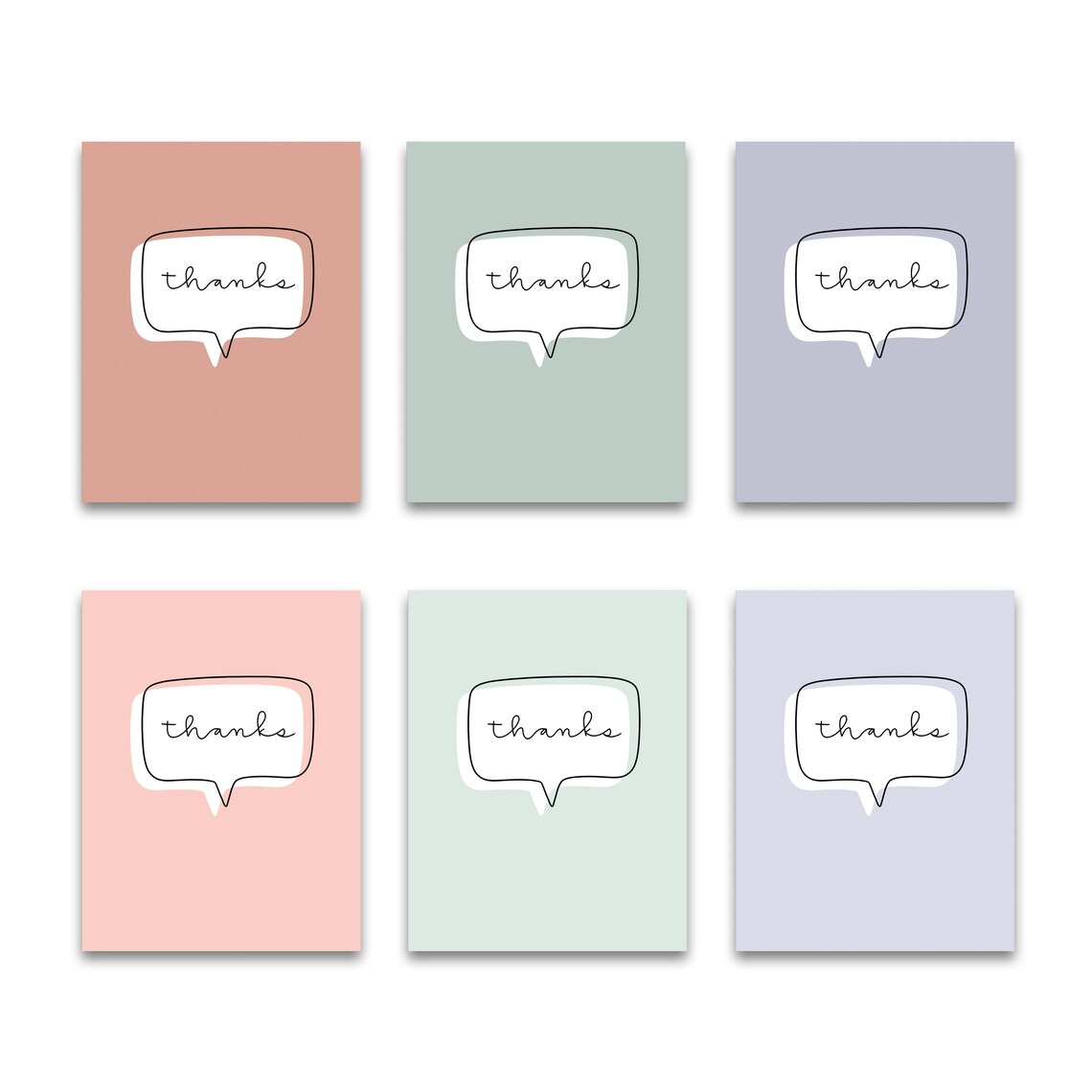 Say Anything Greeting Card Set of 6 Birthday Card Thank You Card Get ...