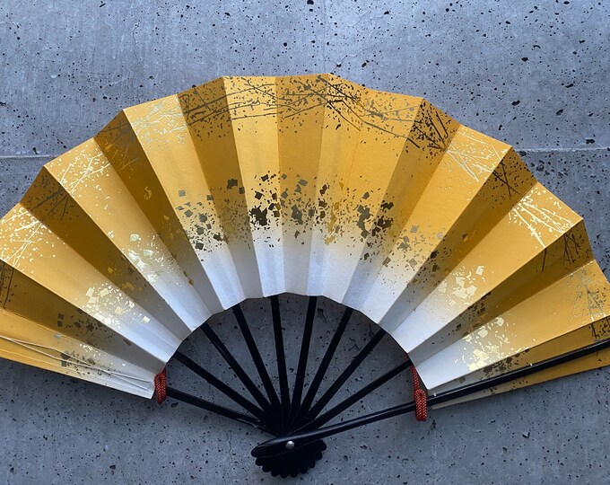 Japanese Vintage Fan, Folding Fan, Vintage Paper Fan - Etsy
