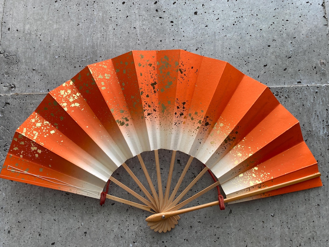 Folding Fan, Vintage Paper Fan, Japanese Vintage Fan - Etsy