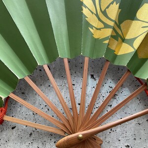 Japanese Vintage Fan, Folding Fan, Vintage Paper Fan - Etsy