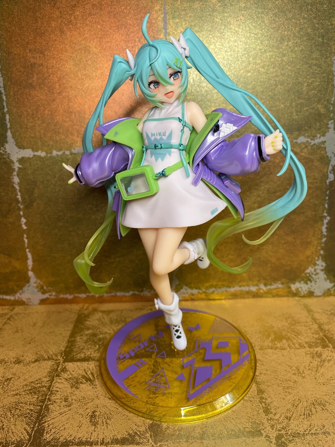 Hatsune Miku Vocaloid - Fashion Figure - Sporty Authentic Figure - Etsy