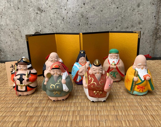 Japanese Seven Lucky Gods. Seven Gods of Fortune. - Etsy