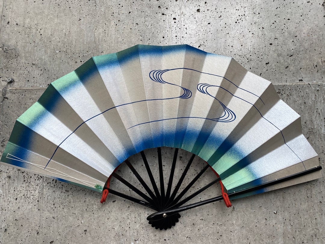 Vintage Paper Fan, Japanese Vintage Fan, Folding Fan - Etsy