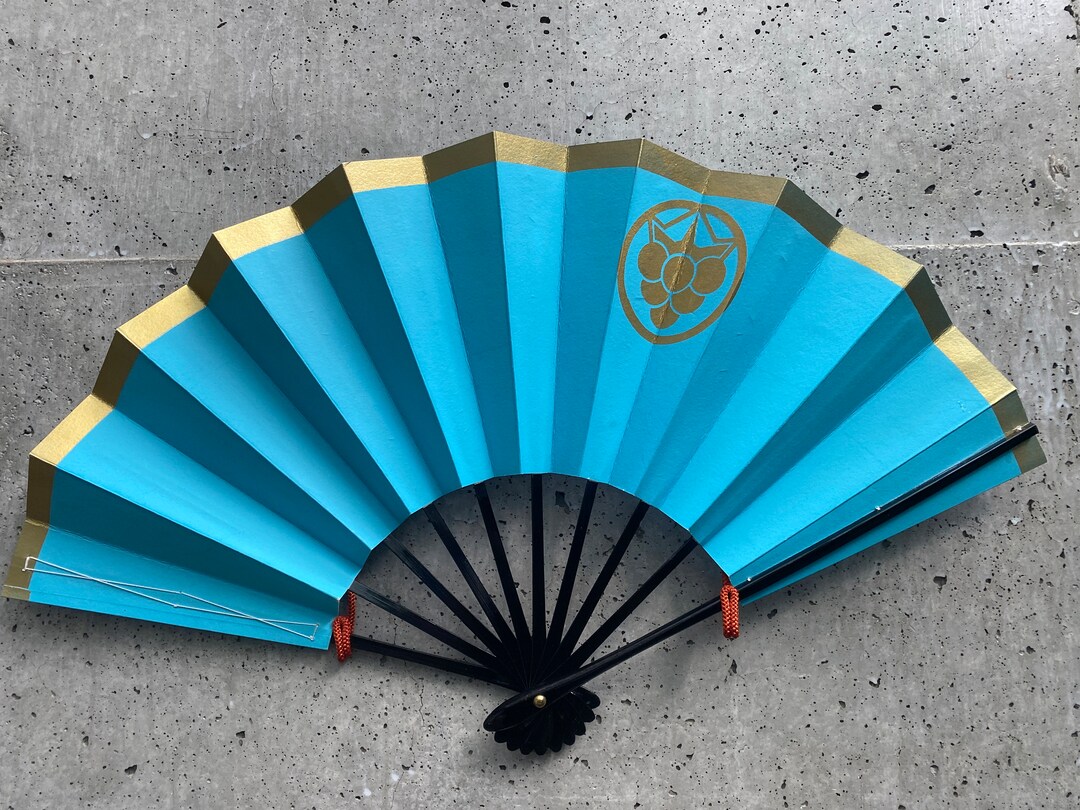 Japanese Vintage Fan, Folding Fan, Vintage Paper Fan - Etsy