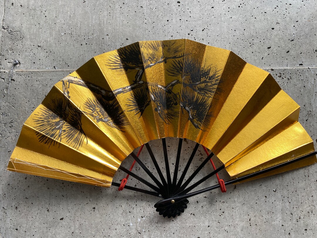 Folding Fan, Vintage Paper Fan, Japanese Vintage Fan - Etsy