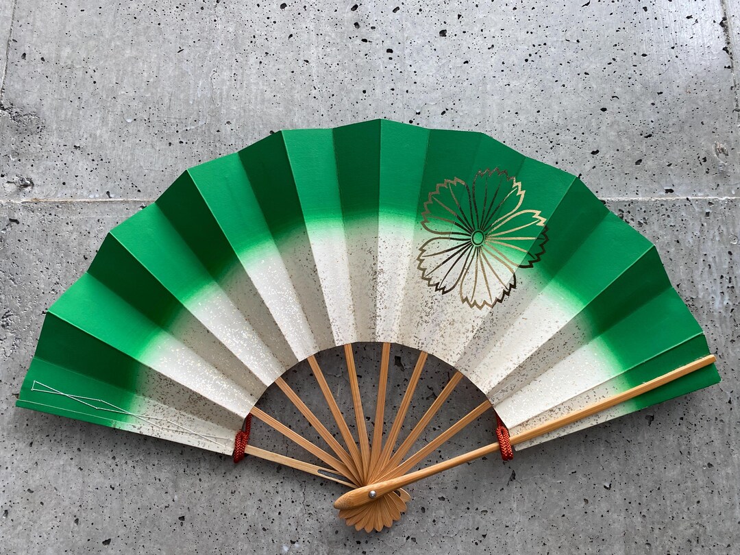 Folding Fan, Vintage Paper Fan, Japanese Vintage Fan - Etsy
